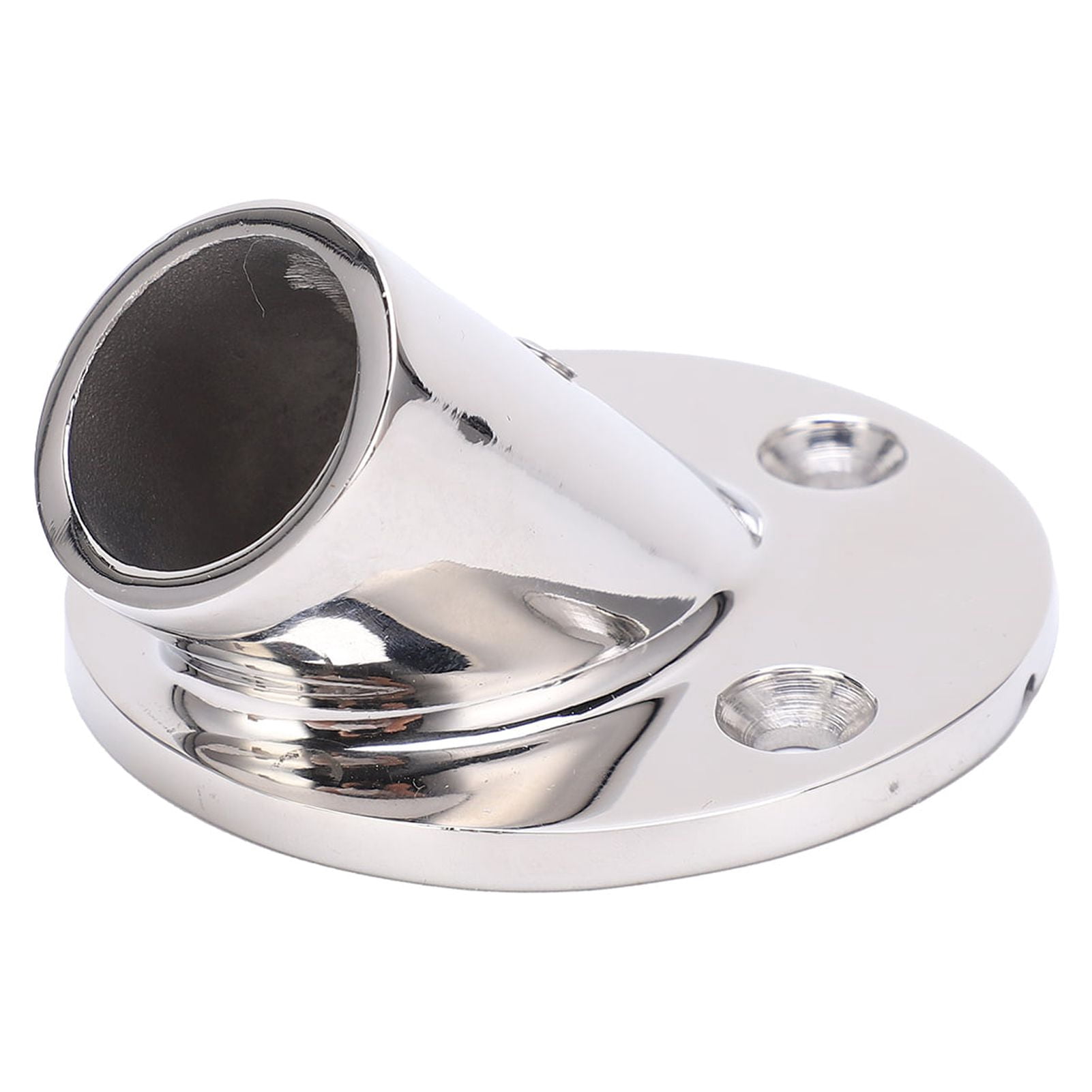 BIMZUC Boat Hand Rail Fitting Stainless Steel 45 Degree Round Base Tube ...