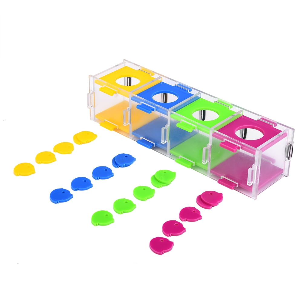 BIMZUC Colorful Parrot Toys, Interesting Birds Intelligence Training ...