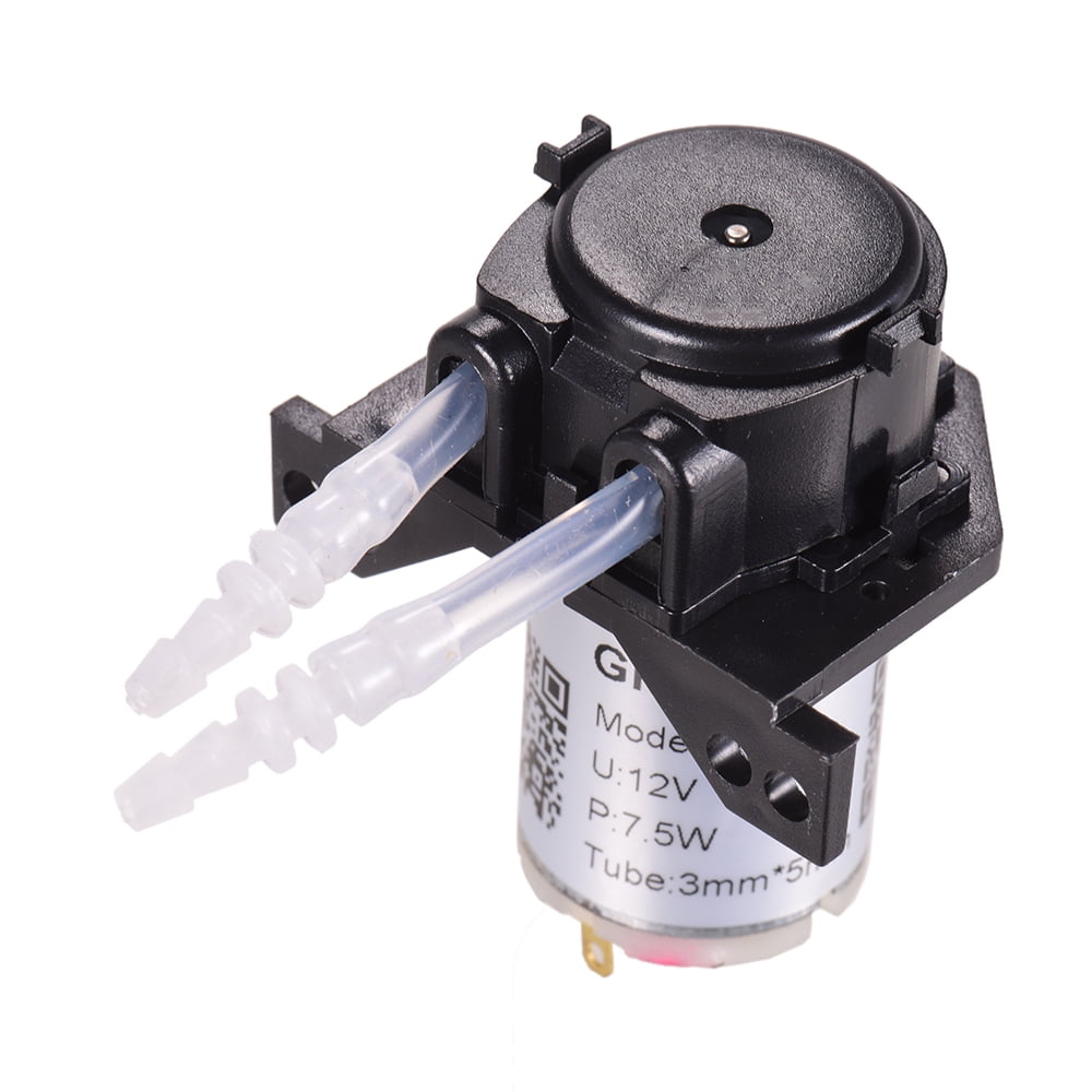 BIMZUC DC 12V Dosing Pump Peristaltic Mini Water Liquid Pump L Style ...