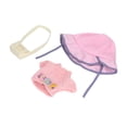 BIMZUC Duck Plush Clothes Hat Pink Letter Sweater Bag 3-Piece Set DIY ...
