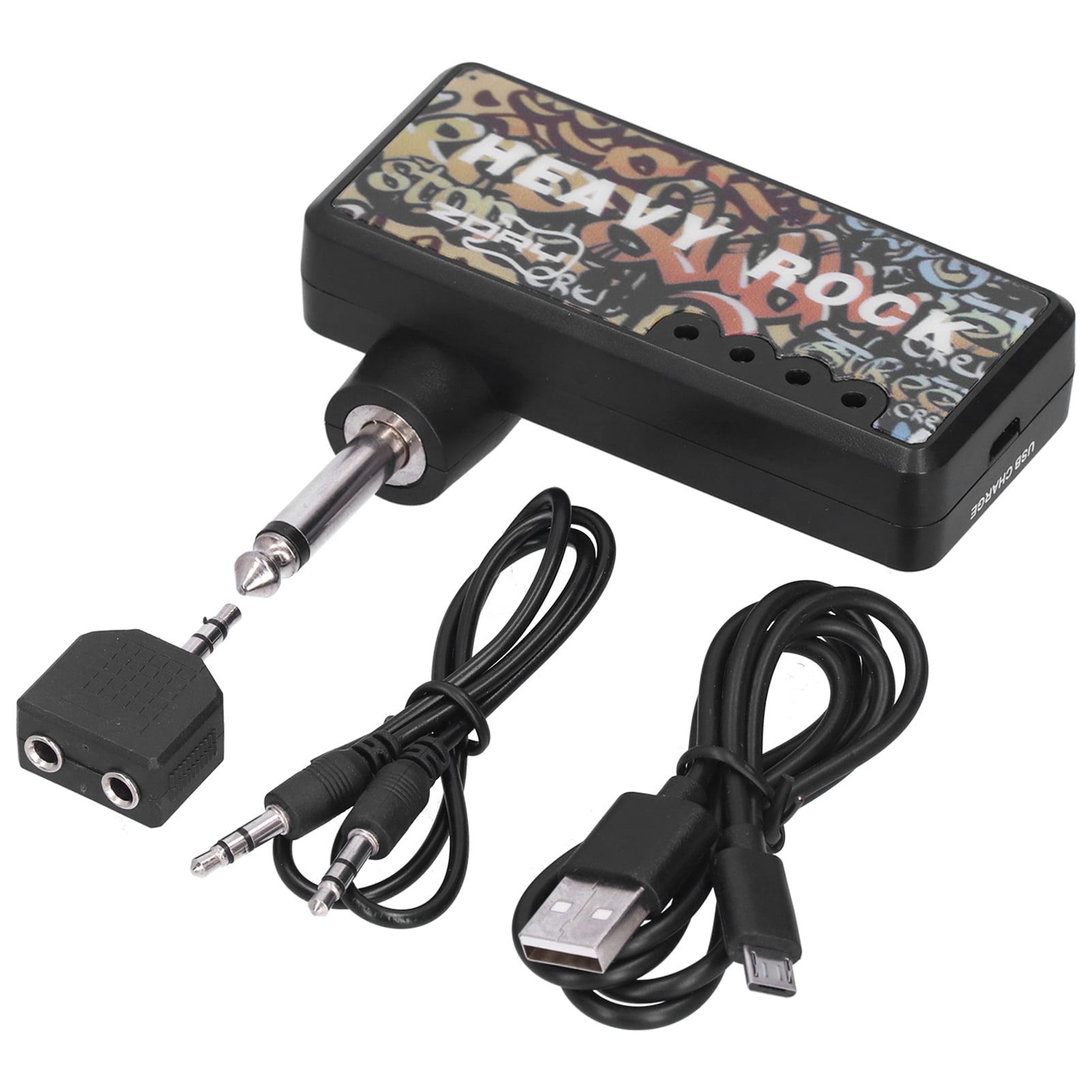 BIMZUC Electric Guitar Bass Headphone Amplifier with Audio Cable ...
