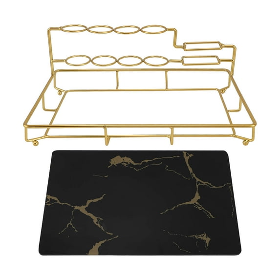 BIMZUC Elegant Stone‑Pattern Electric Toothbrush & Toothpaste Stand ...