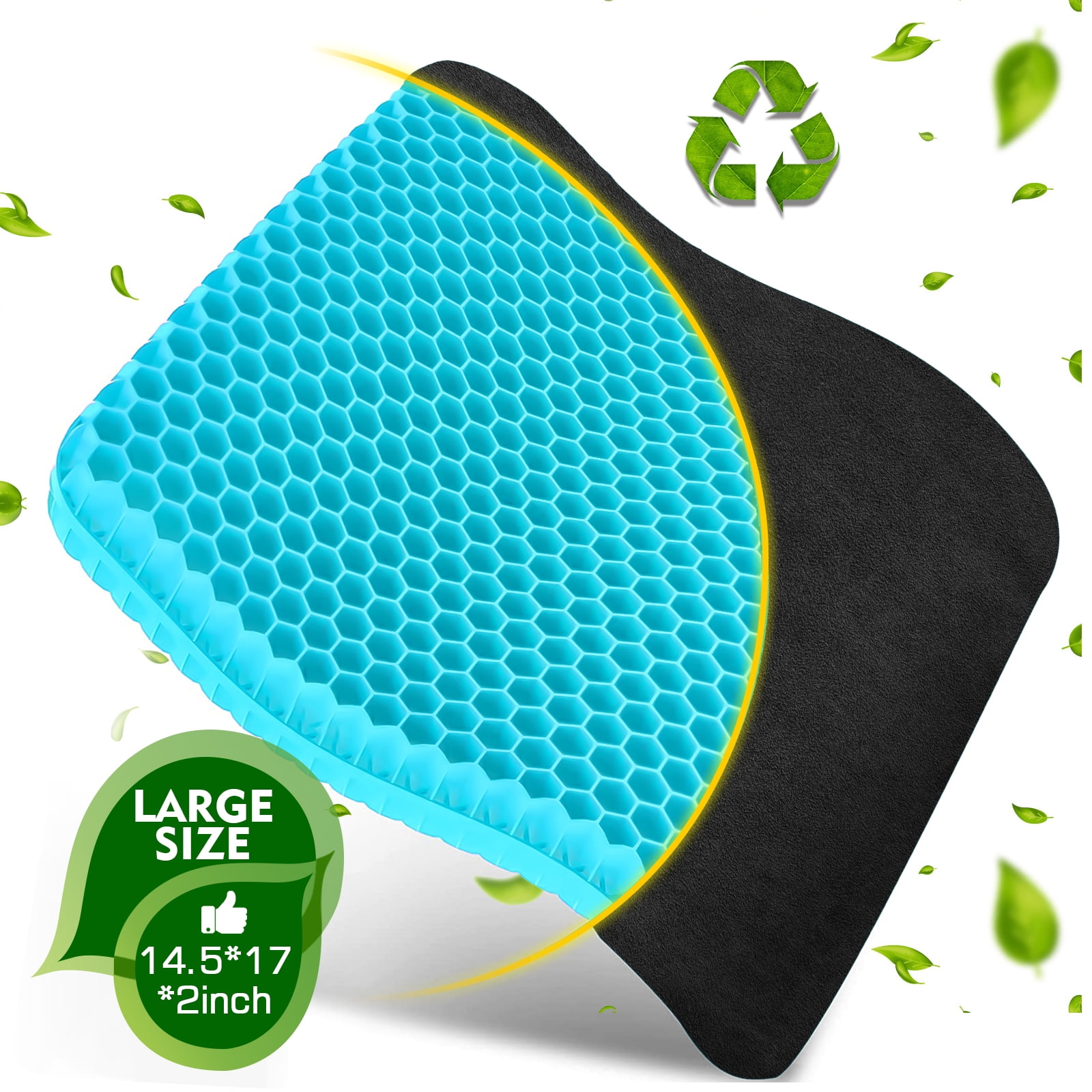 BIMZUC Gel Seat Cushion for Long Sitting (Super Large & Thick ...