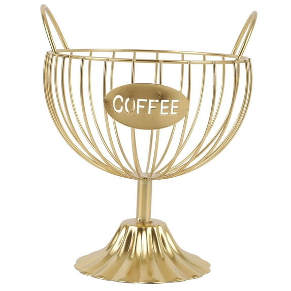 BIMZUC Iron Coffee Pod Holder – 25‑Piece Gold Capsule Basket with ...