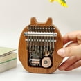 BIMZUC Kalimba Mini Thumb Piano 10 Keys Portable Musical Instrument ...