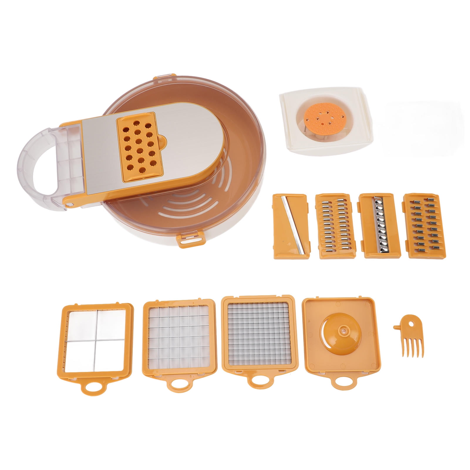 BIMZUC Kitchen Chopper & Vegetable Grater with Drain Basket – Multi ...