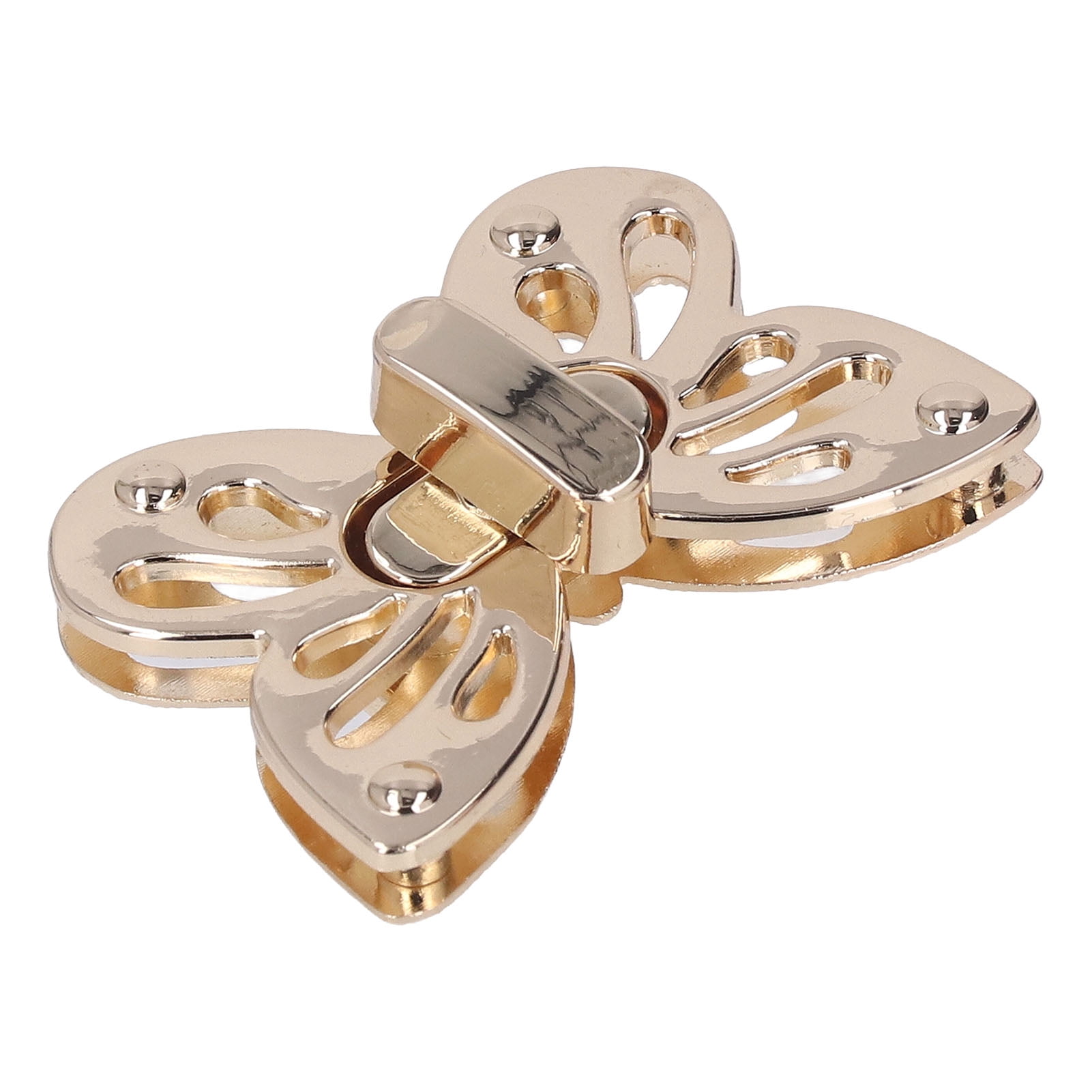 BIMZUC Light Gold Vintage Elegant Alloy Butterfly Clasp Turn Lock for ...