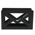 BIMZUC Metal Mail Holder – Modern Black Letter Organizer with Envelope ...