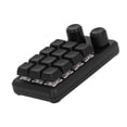 BIMZUC Mini Gaming Keypad 12 Keys 2 Knobs Blue Switch Black Color ...