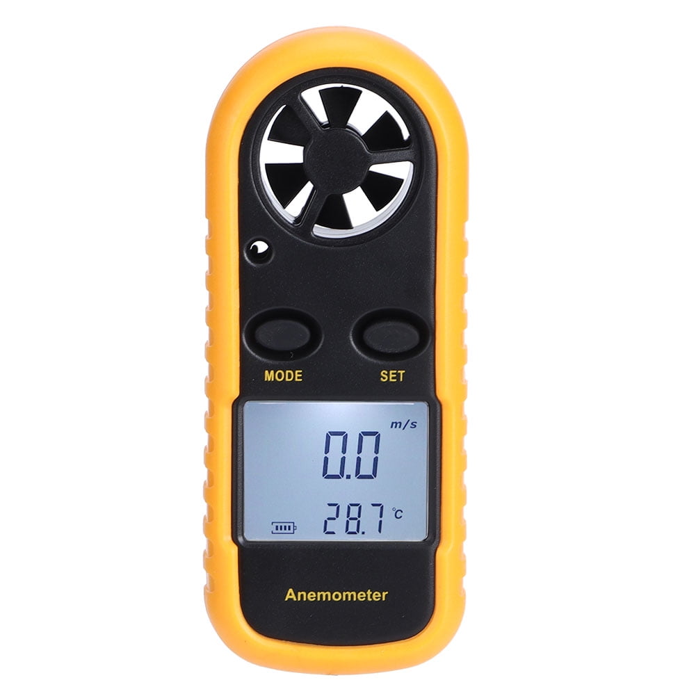 BIMZUC Mini Handheld Electronic Digital Anemometer LCD Wind Speed ...