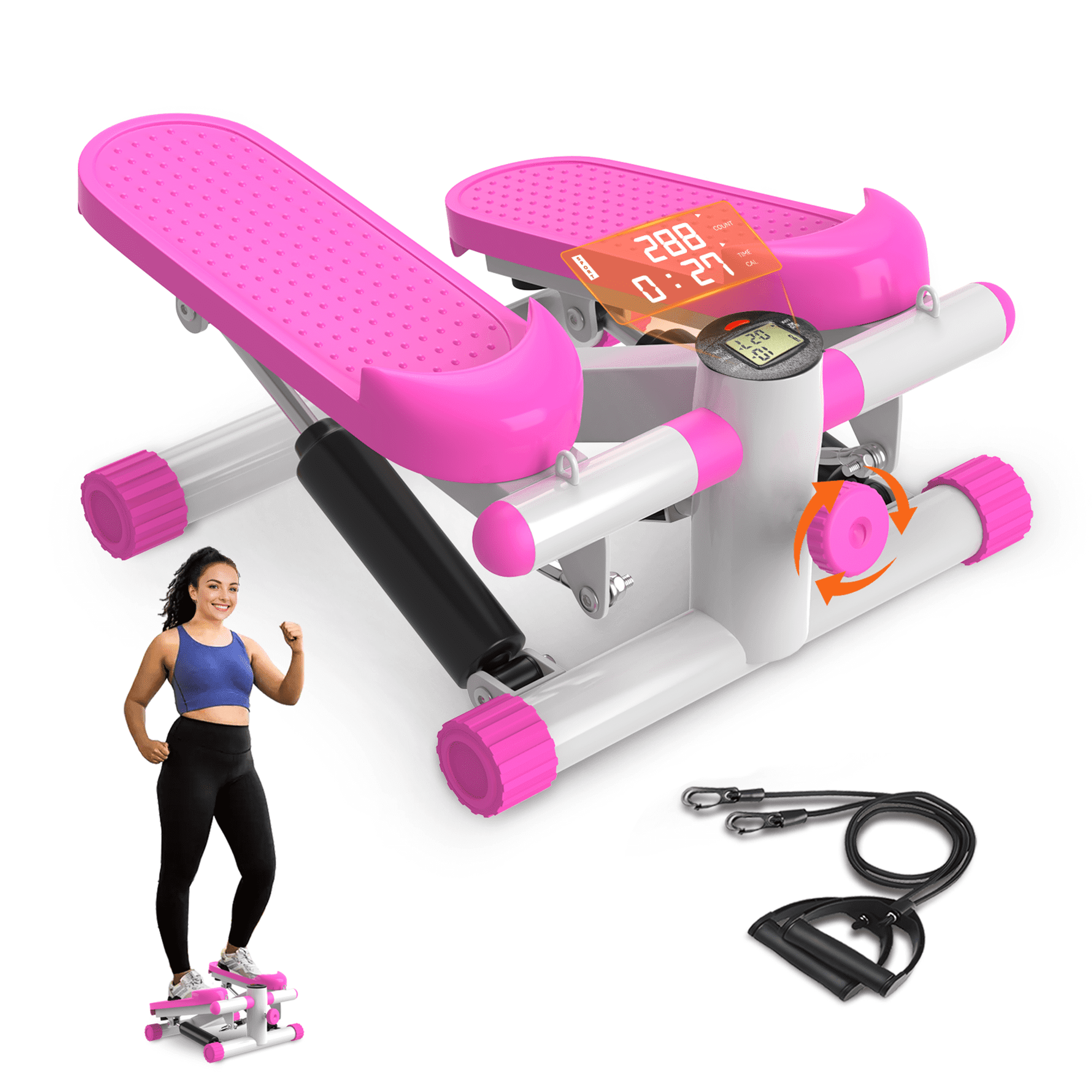 BIMZUC Mini Steppers for Exercise at Home, Stair Stepper with ...
