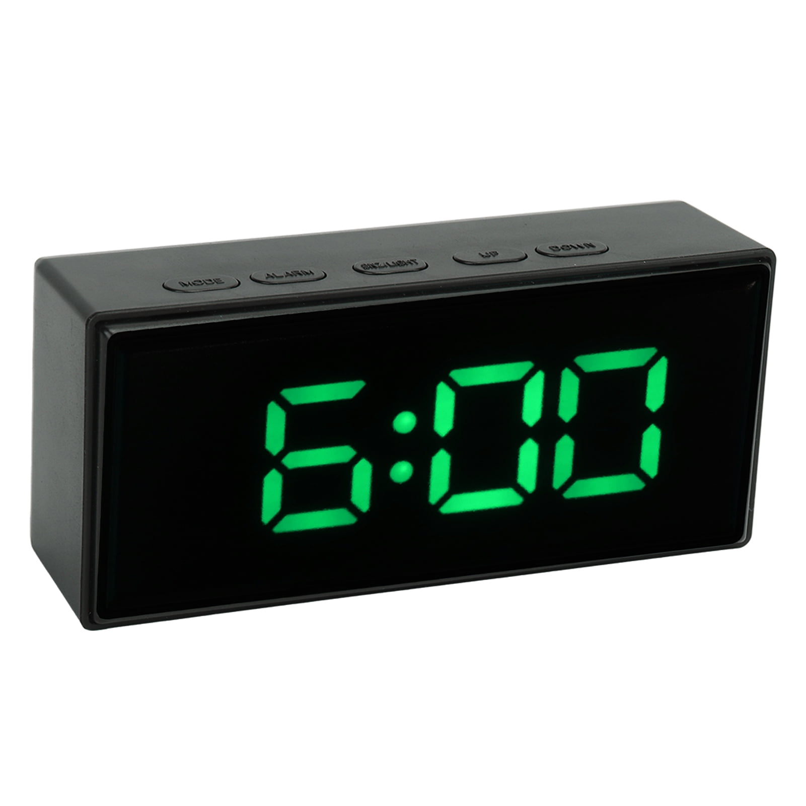 BIMZUC Mirrored Digital Alarm Clock, Smart Light Sensing LED Display ...