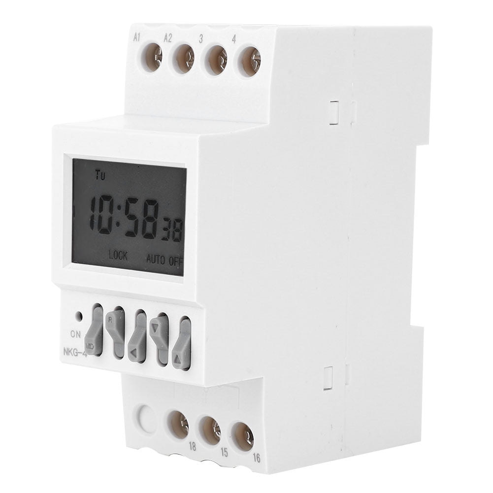 BIMZUC NKG-4 Programmable Timer Switch Din Rail Timing Control Switch ...