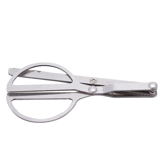 BIMZUC Portable Stainless Steel Folding Fire Tongs, Heavy Duty Log ...