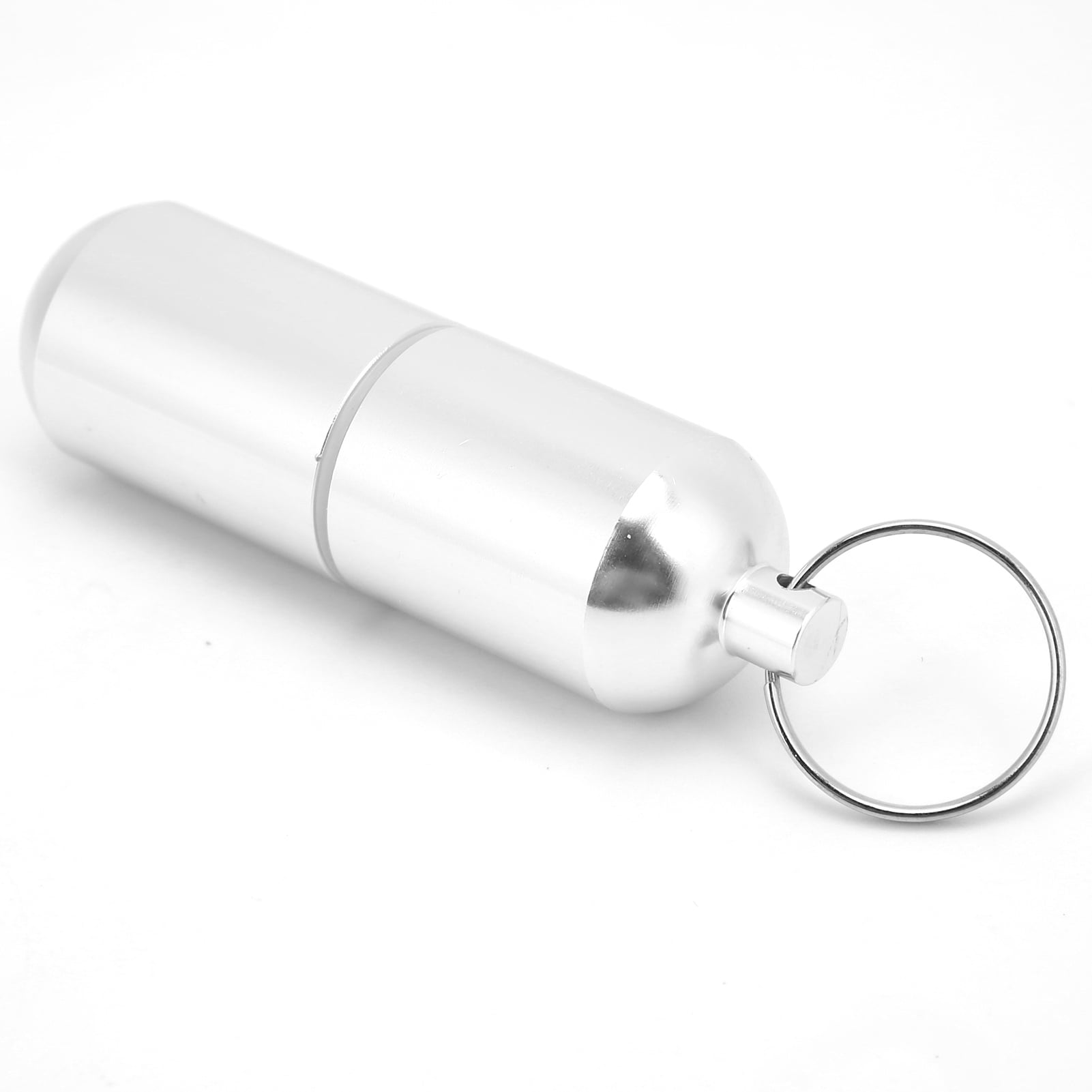 BIMZUC Premium Aluminum Alloy Pill Box Waterproof Keychain Medicine ...