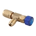 BIMZUC R22 Refrigerant Charging Valve 1/4 in - 1/4 in Copper Flow ...
