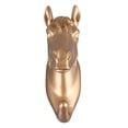 BIMZUC Resin Wall Mounted Coat Hook, Golden Horse Shape Decorative ...