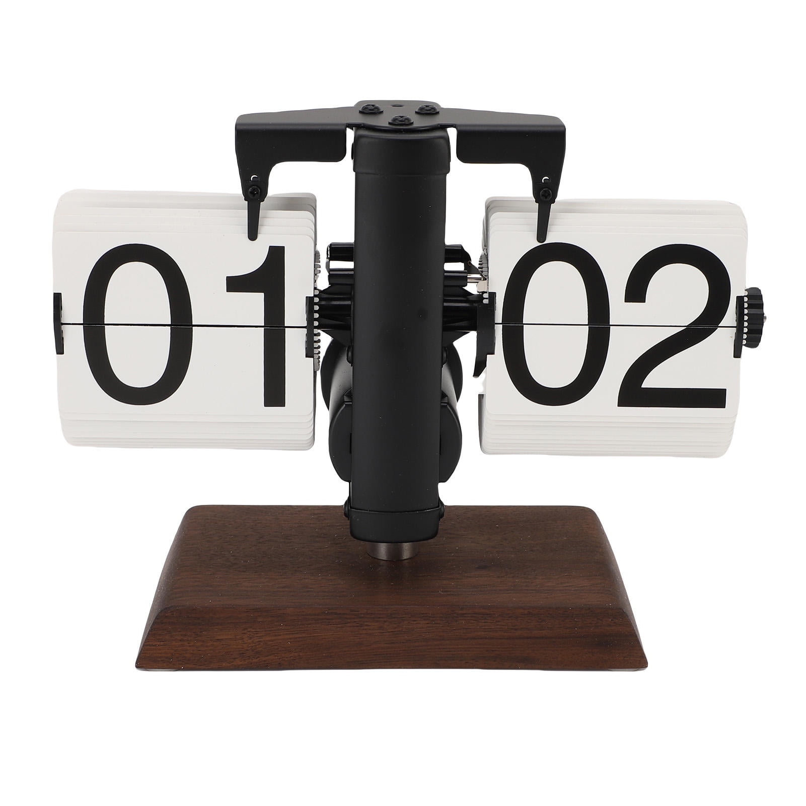 BIMZUC Retro Flip Desk Clock – 24‑Hour Mechanical, Large Numbers ...