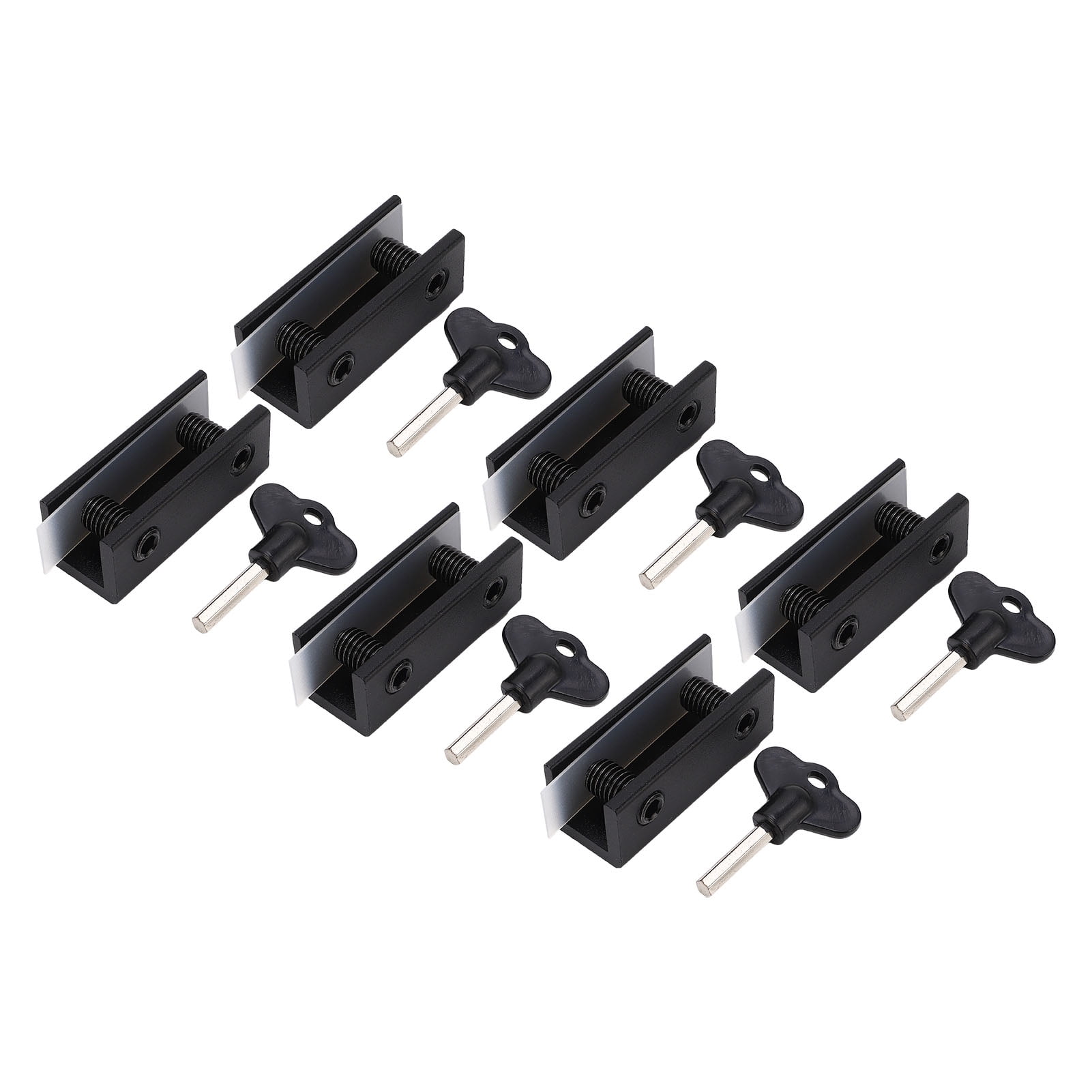 BIMZUC Security Sliding Lock Set with Keys, Heavy-Duty Aluminum Alloy ...
