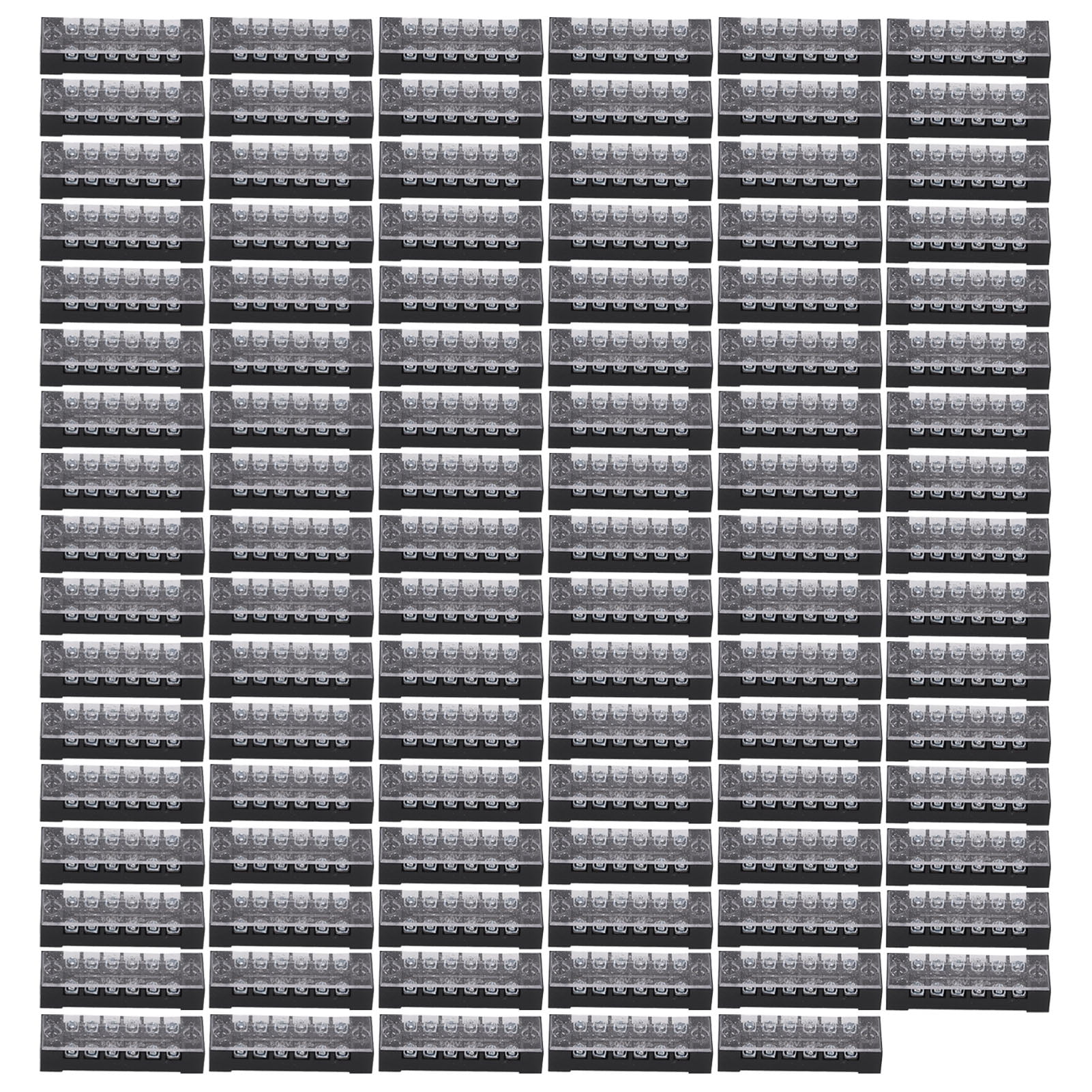 BIMZUC TB-1506L 100-Piece Terminal Block Set, 6 Positions Dual Row ...
