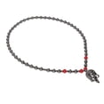BIMZUC Terahertz Healing Stone Necklace Pendant Magnetic Therapy Beads ...