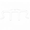 BIMZUC Transparent M-Shape Music Book Clip Stand Page Holder, Plastic ...