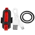 BIMZUC USB Rechargeable Bicycle Tail Light Waterproof Cycle Rear Back ...