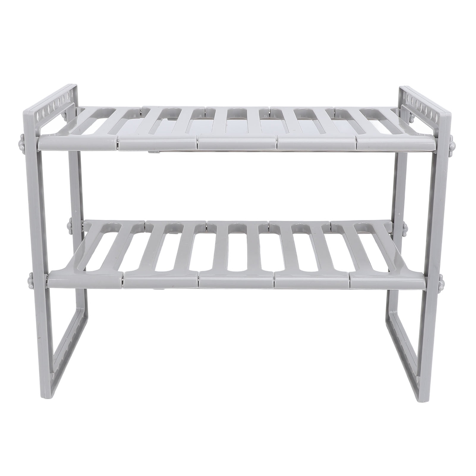 BIMZUC Under Sink Organizer 2 Tiers Expandable Stainless Steel Storage ...