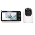 BIMZUC Video Baby Monitor Camera with 5-inch / 12.7 cm LCD Display, Two ...