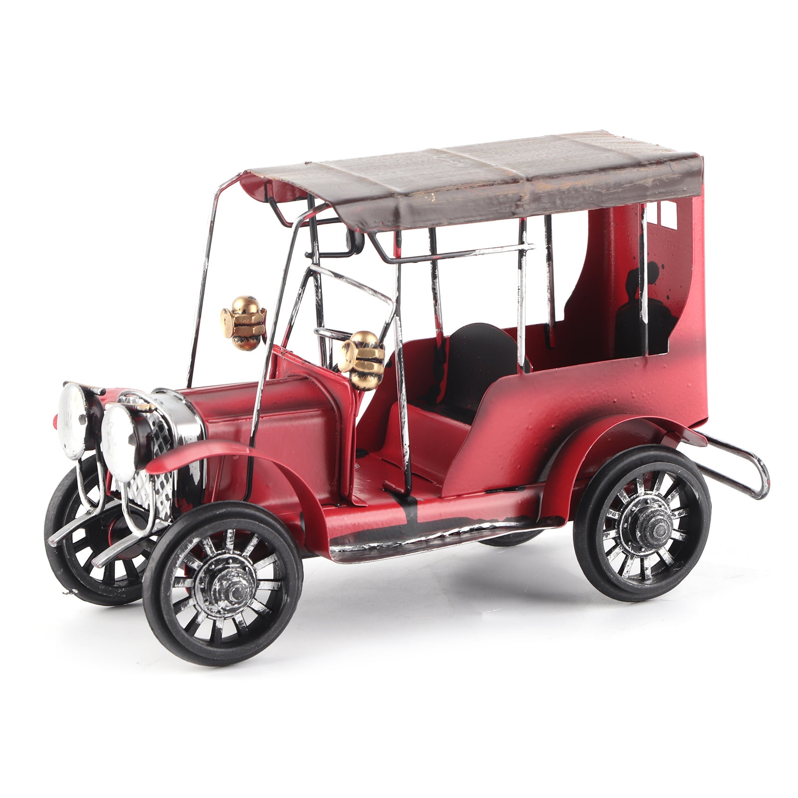 BIMZUC Vintage Old Classic Car Model Miniature Desktop Decor, Metal ...