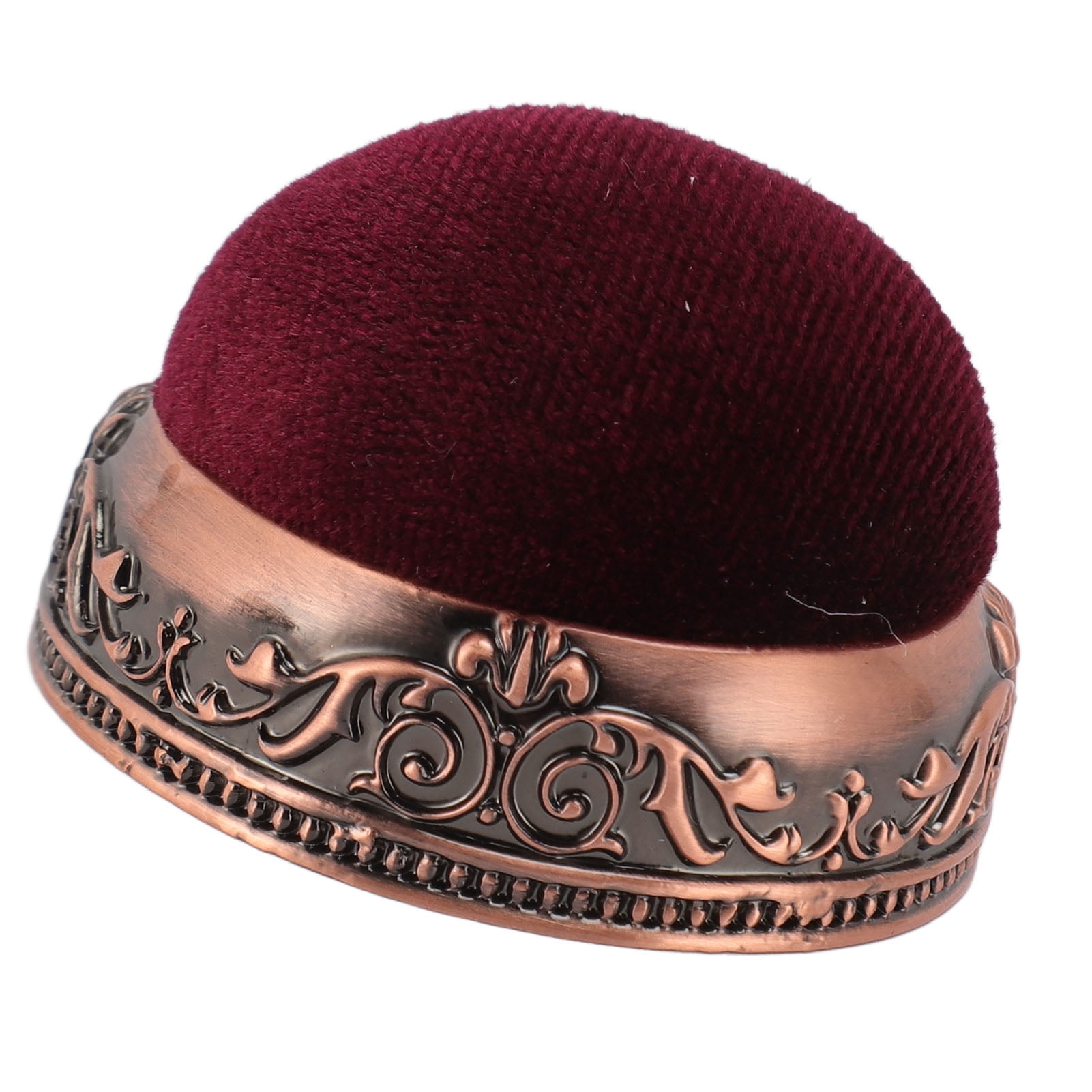 BIMZUC Vintage Pin Cushion Soft Elastic Metal Base Retro Needle Pad for ...
