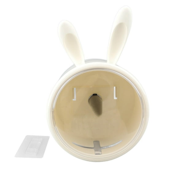 BIMZUC Wall‑Mounted Rabbit‑Themed Toilet Paper Holder with Transparent ...