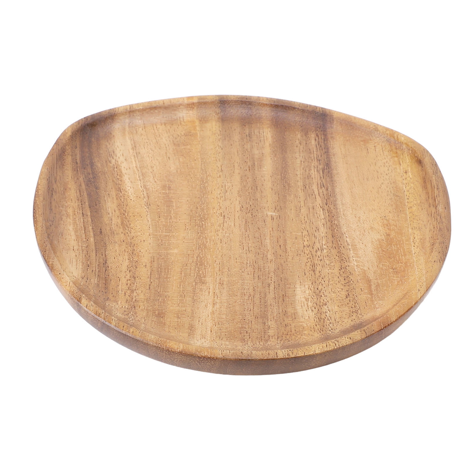BIMZUC Walnut Wood Japanese‑Style Dinner Plate – 20cm x 20cm, Unique ...
