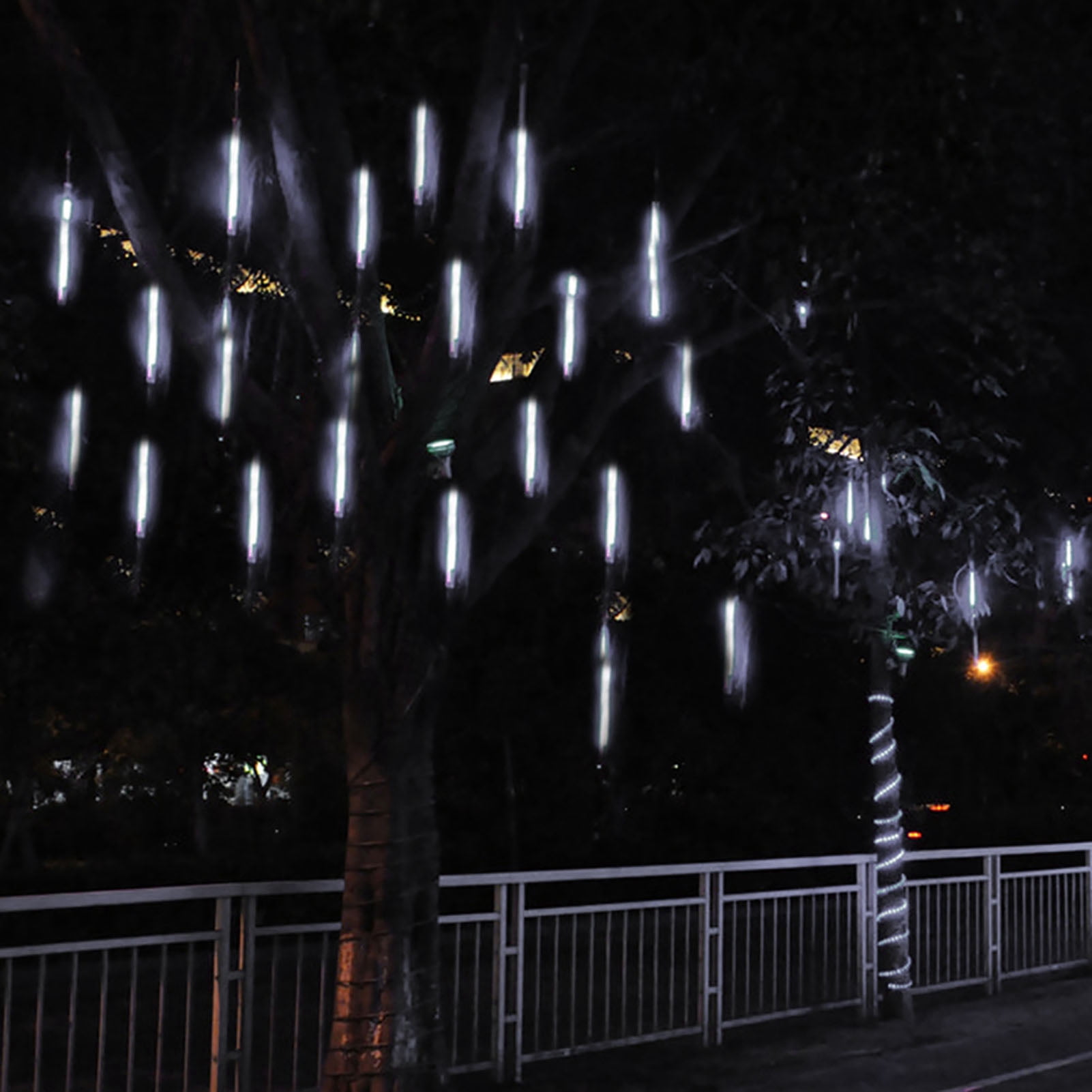 BIMZUC Waterproof SMD2835 LED String Lights 8 Tube Meteor Shower Rain ...