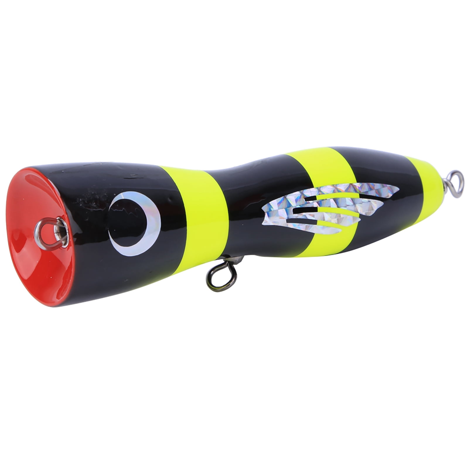 BIMZUC Wooden Large Artificial Popper Fish Lure Topwater Simulation ...
