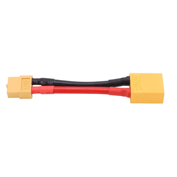 BIMZUC XT60 Female to XT90 Male Connector 12AWG High Bending RC ...