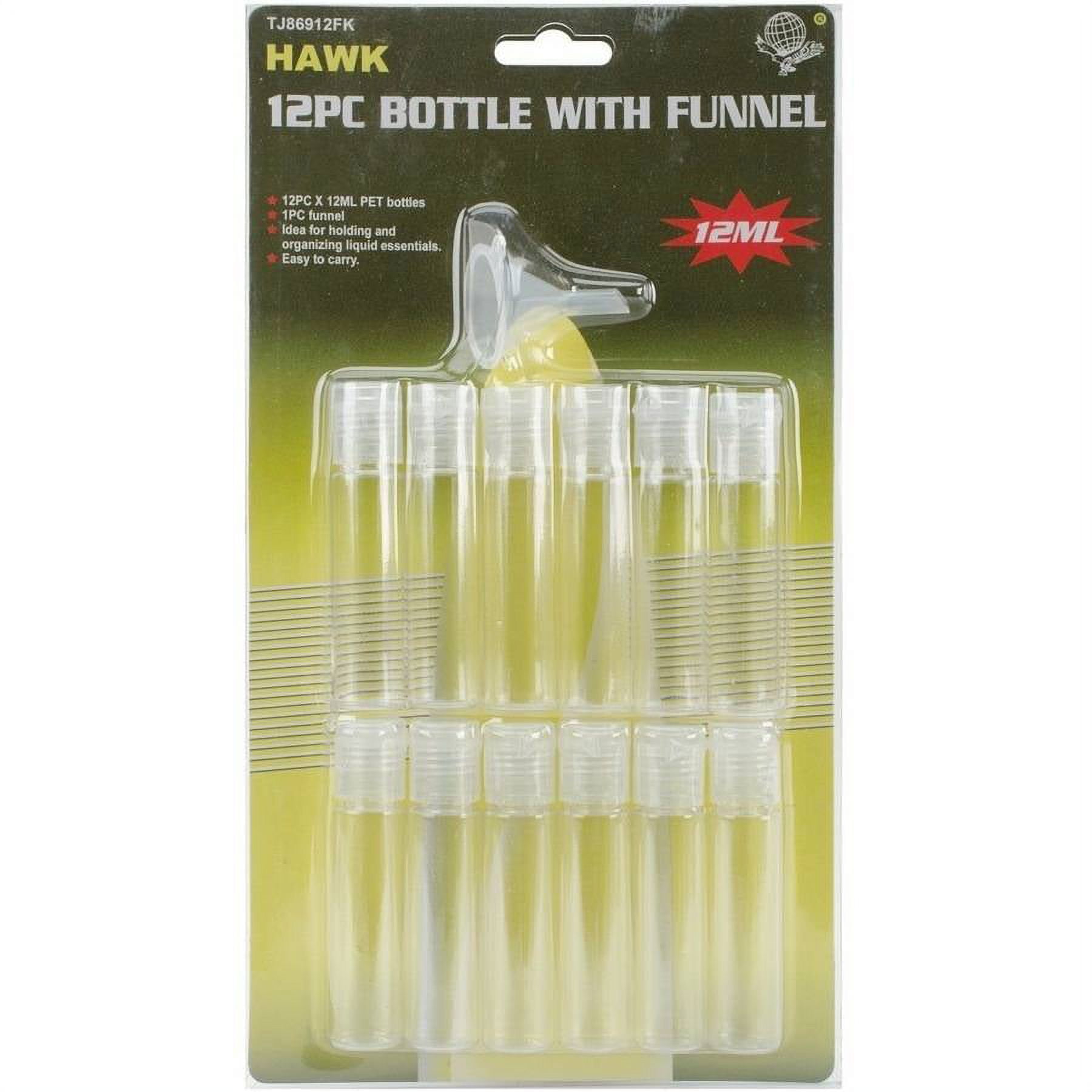 BIN BUDDY 12 Piece Tube Containers w/ Funnel | 12ml Capacity | Clear ...