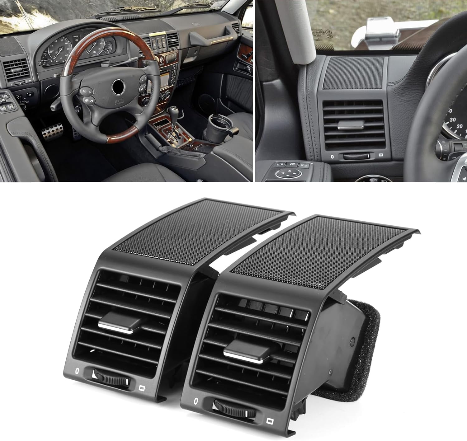 BINB ROAD 2Pcs Instrument Panel Speaker Cover Air Vent Left + Right ...