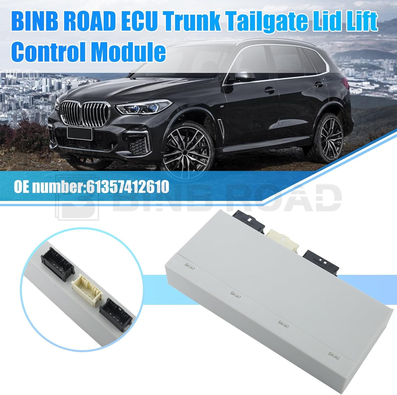 BINB ROAD 61357412610 Rear Liftgate Flap Control Module - ECU Trunk ...