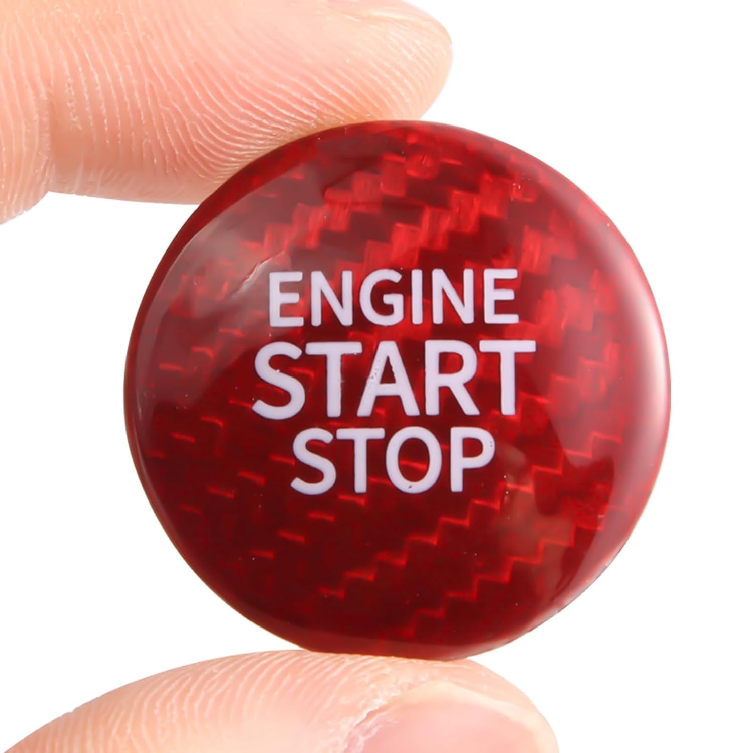 BINB ROAD Engine Start Stop Push Button Cover Trim Compatible with ...
