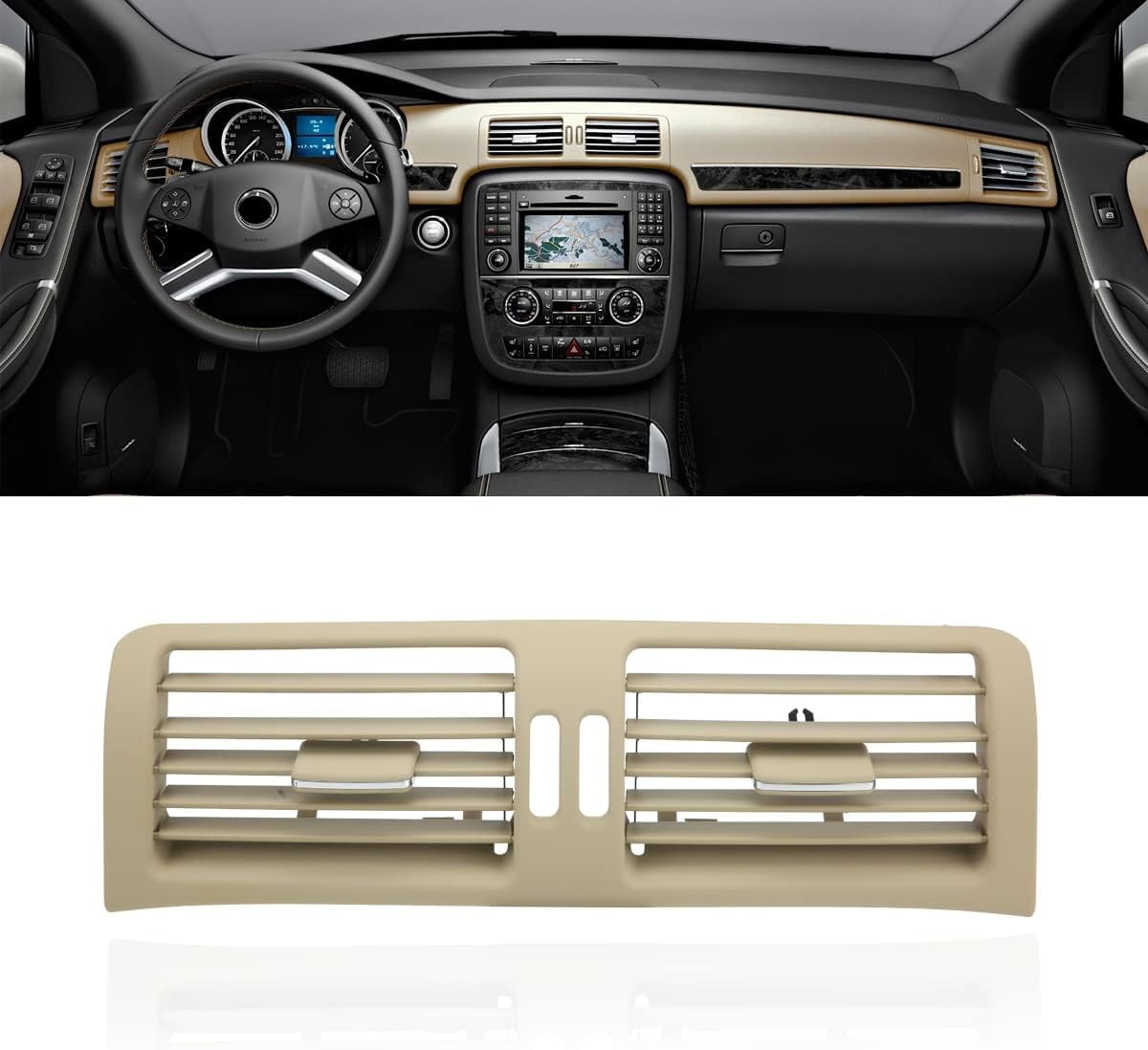 BINB ROAD Front Center Dash AC Air Vent Beige 2518300554 Compatible ...