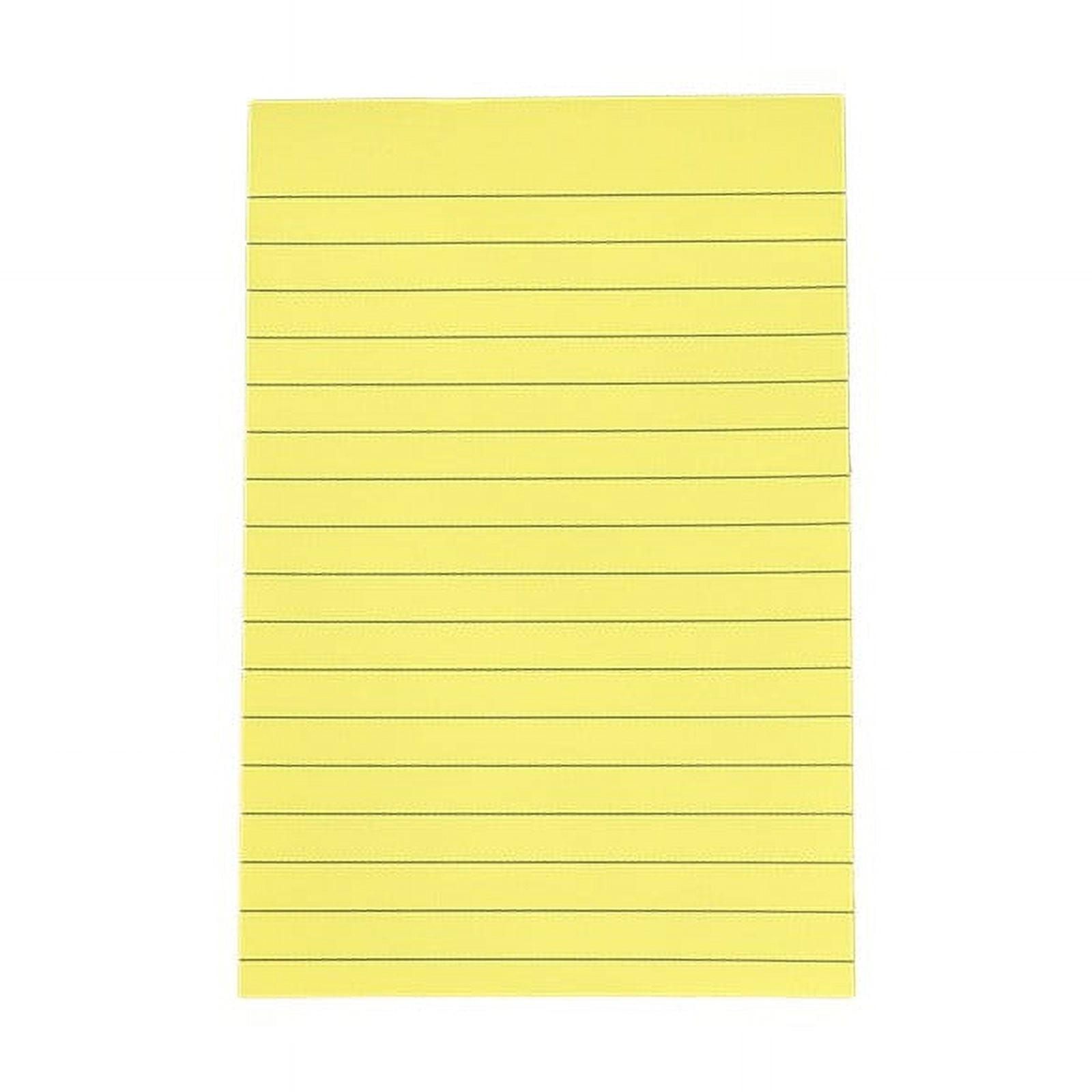BINGLI 1 Pads Lined Sticky Notes 4x6 Sticky Notes with Lines Self Stick ...