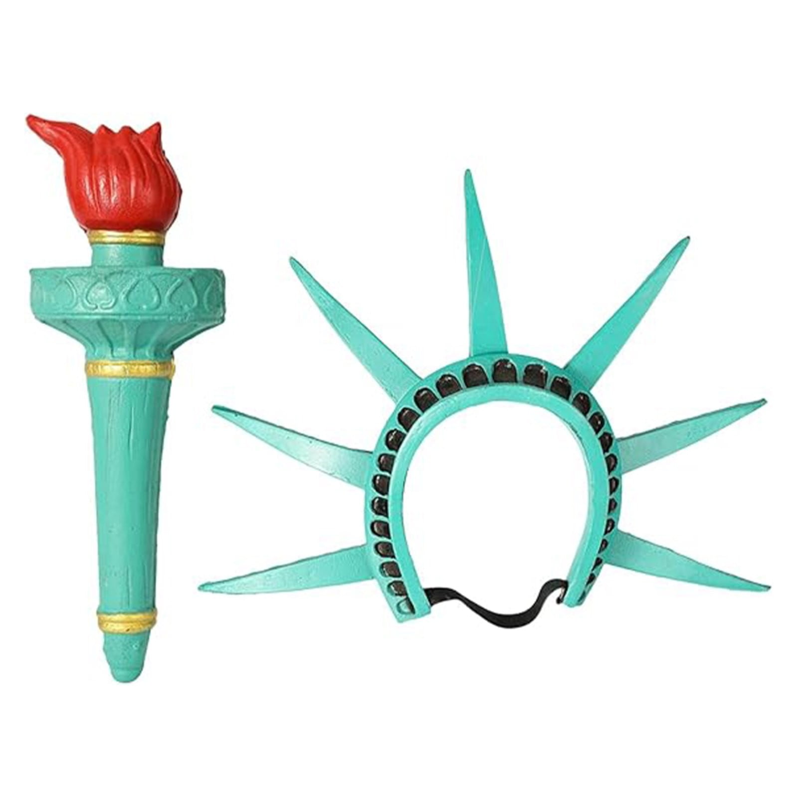 BINGLI 1 Set Statue of Liberty Accessory Kit Torch and Crown Costume ...
