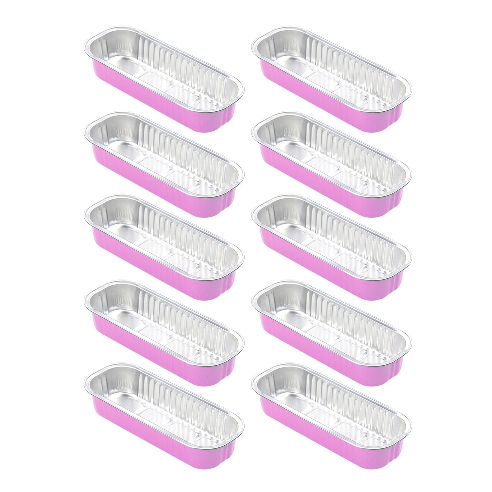 BINGLI 10 Pack Small Aluminum Pans, Foil To Go Boxes Holders for Oven ...