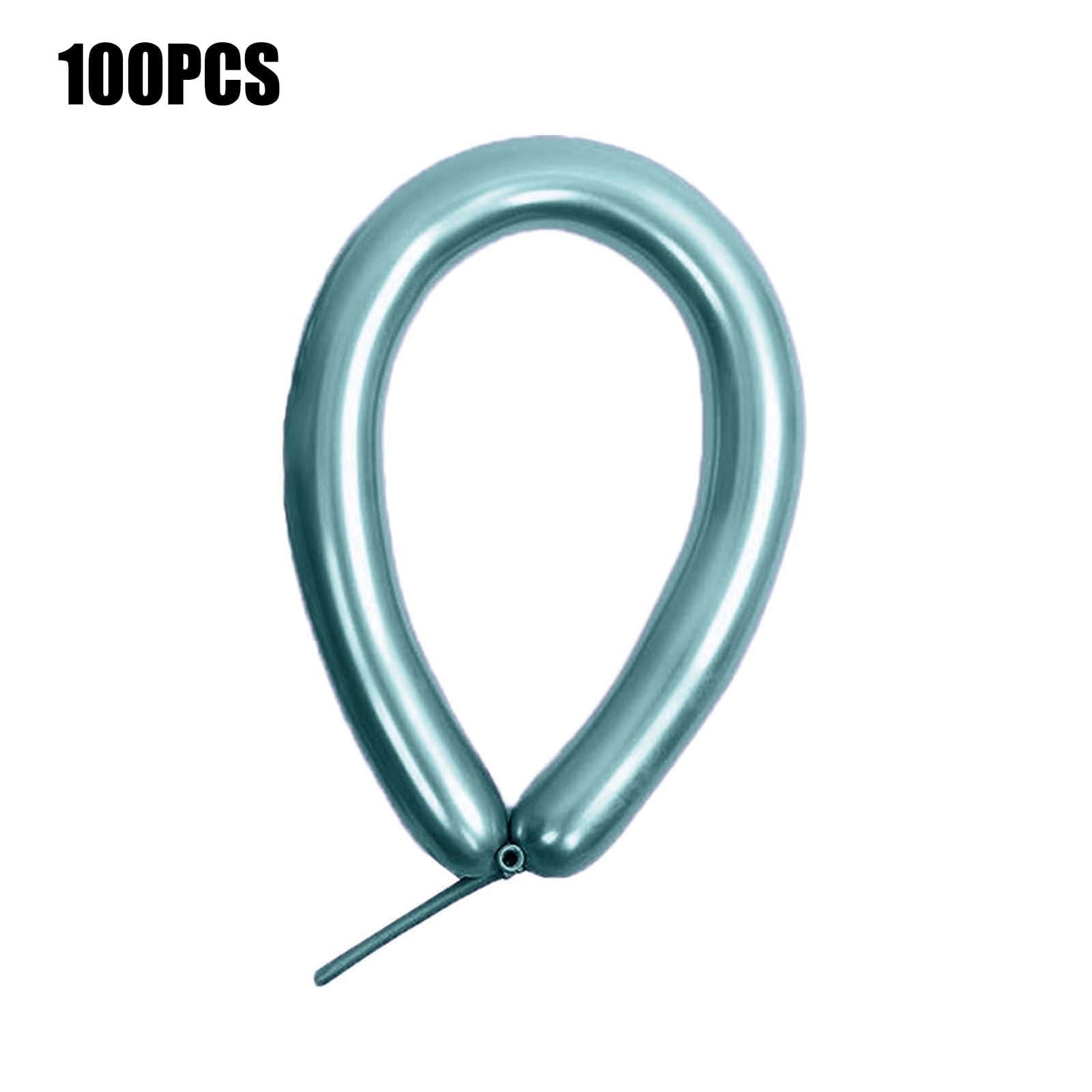 BINGLI 100 Pcs 260 Long Bal’loons Kit With Shiny Latex Twisting Bal ...