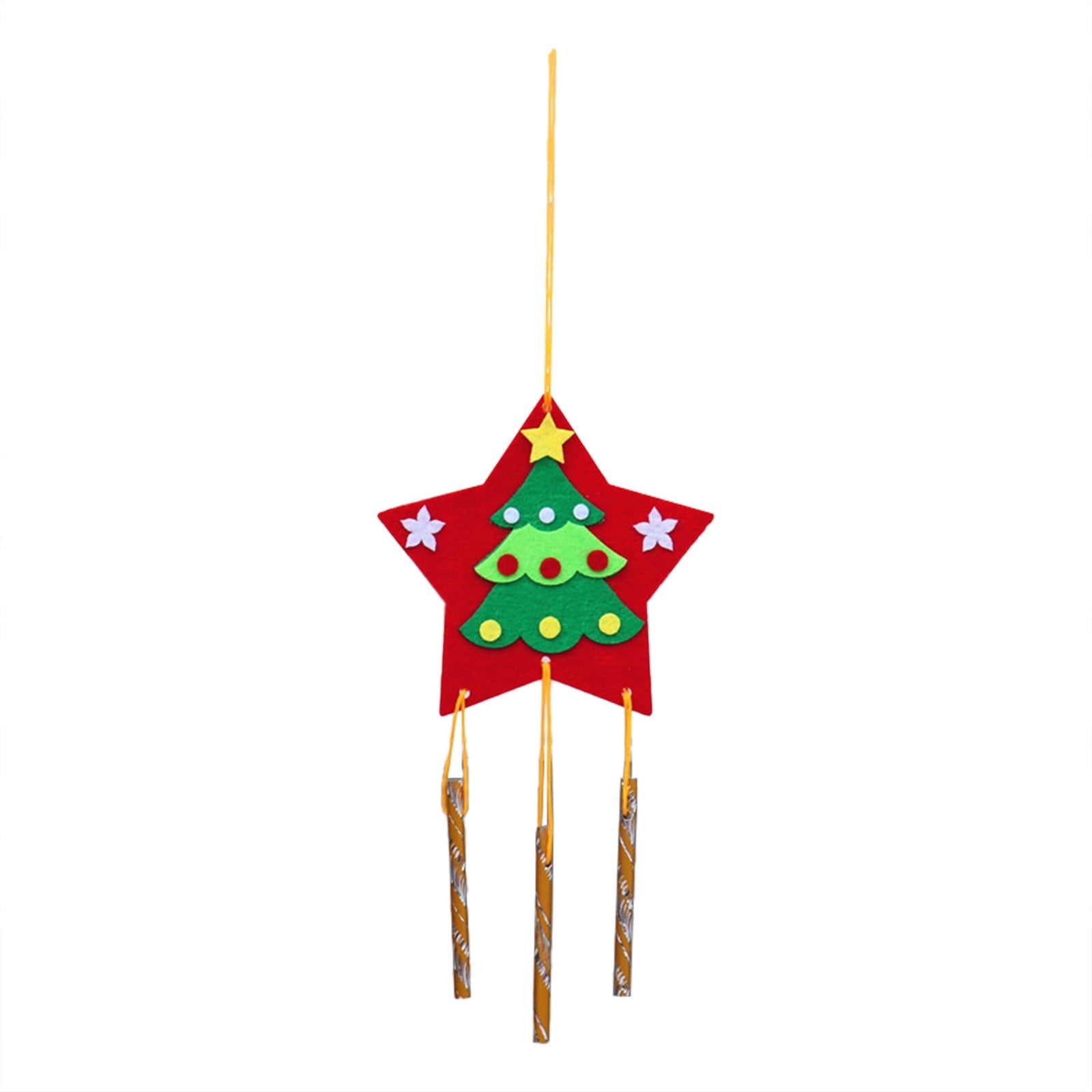 BINGLI 1Pack Winter Wind Chime Kit for Kids Make Your Own Wooden Wind ...
