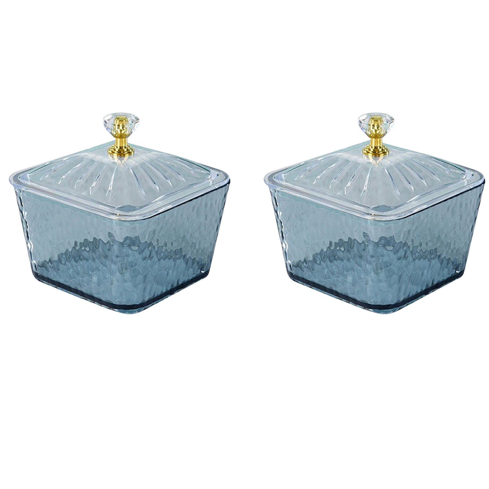 BINGLI BINGLI 2 Pack Acrylic Candy Dish with Lid, Crystal Decorative ...