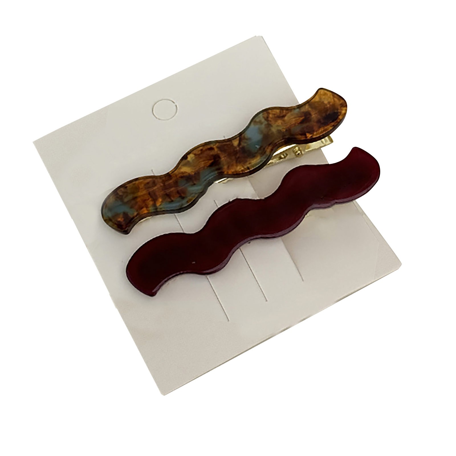 BINGLI 2 Pack Retro Simple Acetic A Word Hairpin Female Side Broken ...