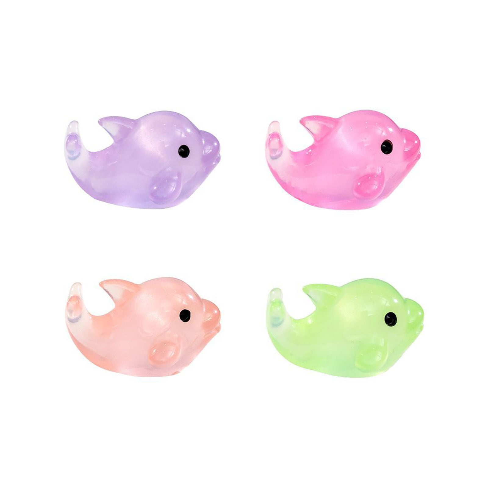 BINGLI 20 Pcs Luminous Mini Ocean Resin Animals Bulk to Hide Tiny Sea ...