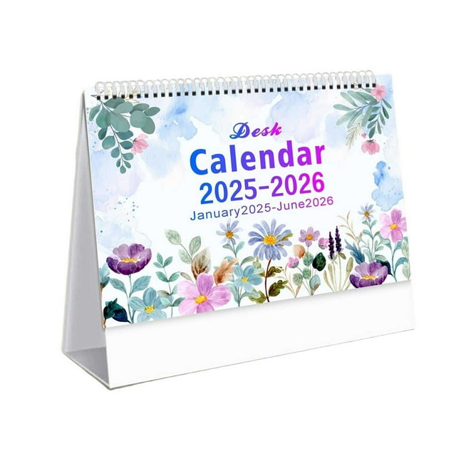 BINGLI 2025 Calendar, Desk Calendar 2025-2026, Monthly Desktop Calendar ...